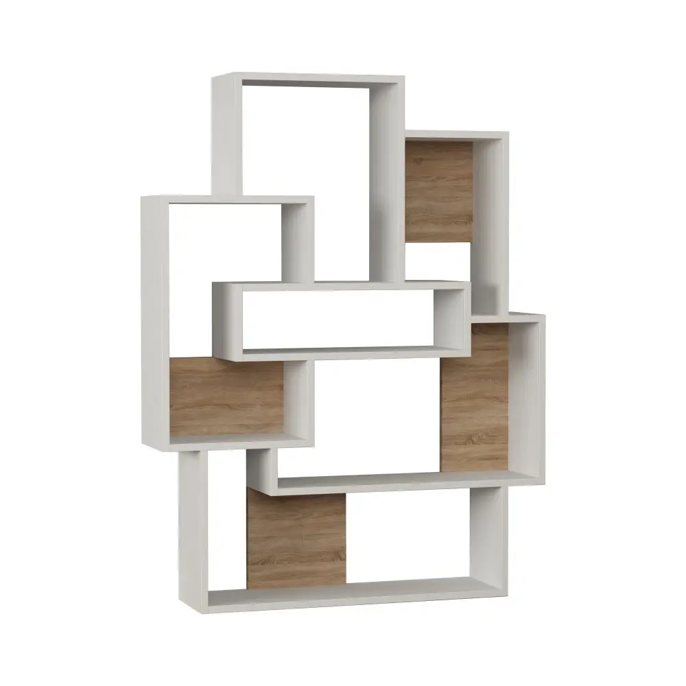 Hanah Home Barce White Oak Polica za knjige 101x132x22 cm, Bela
