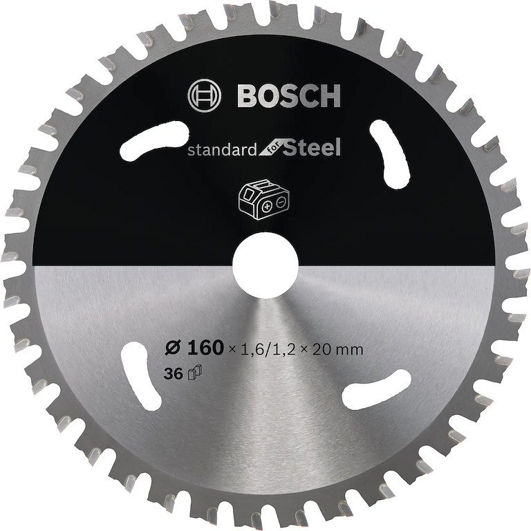 Bosch Standard for Steel list kružne testere za akumulatorske testere 160x1.6/1.2x20 T36 2608837749, 160x1.6/1.2x20 T35