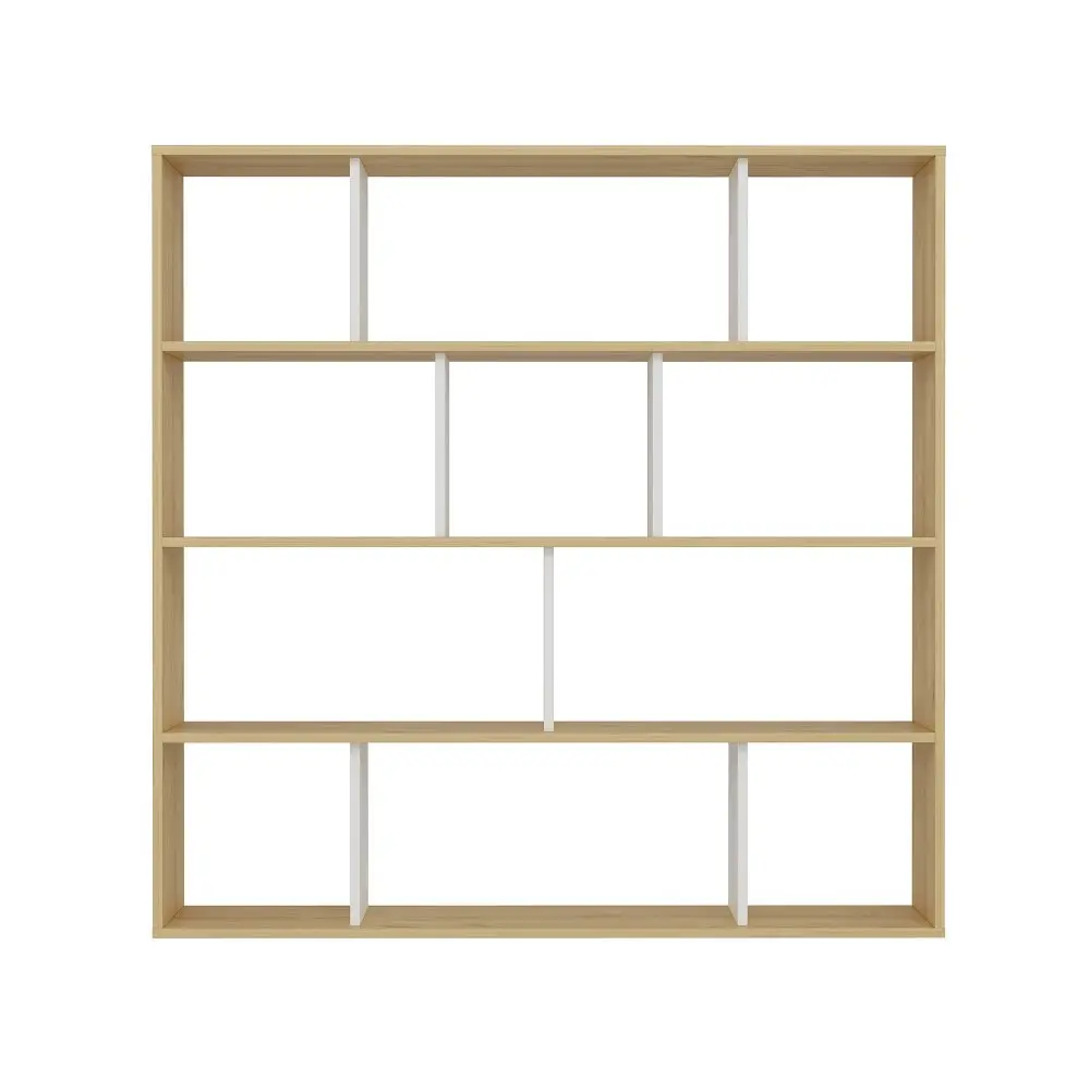 Hanah Home Hodbi Oak White Polica za knjige 145.2x25x145cm, Bež