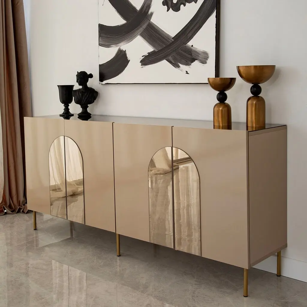 Hanah Home Konzola Rome, 180x80x40 cm, Bronzane boje