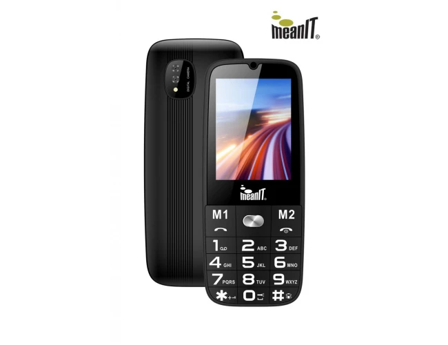 Meanit Senior 15 crni mobilni 2.4" Dual sim