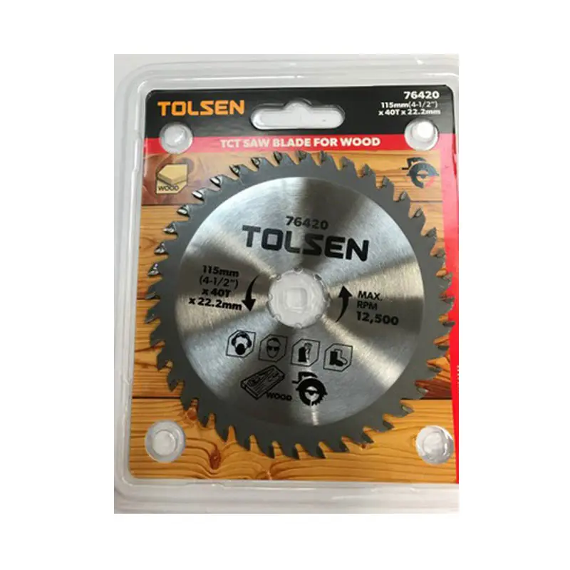 TOLSEN List kružne testere za drvo 115mm(4-1/2")*40t*22.2mm 76420