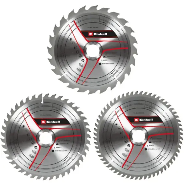 Einhell Set reznih listova 210 x 30 T24/42/60, 3 komada