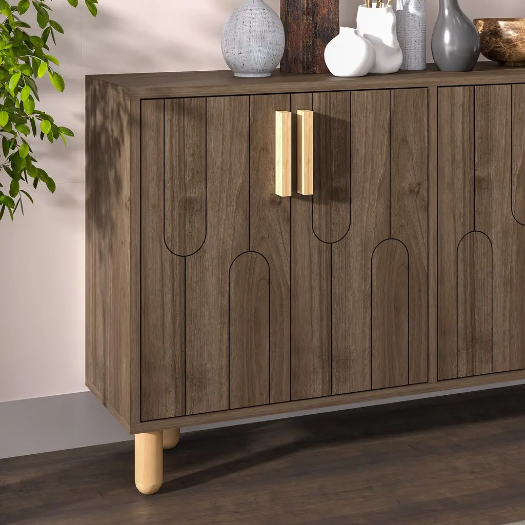 Hanah Home Konzola Vincent, 120x73,6x29,6 cm, Orah