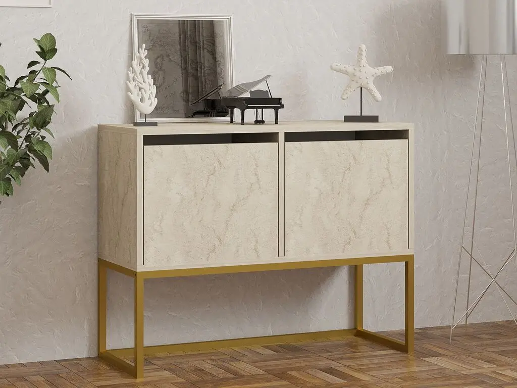 Hanah Home Konzolni sto Zermat, 90x70x34 cm, Bež