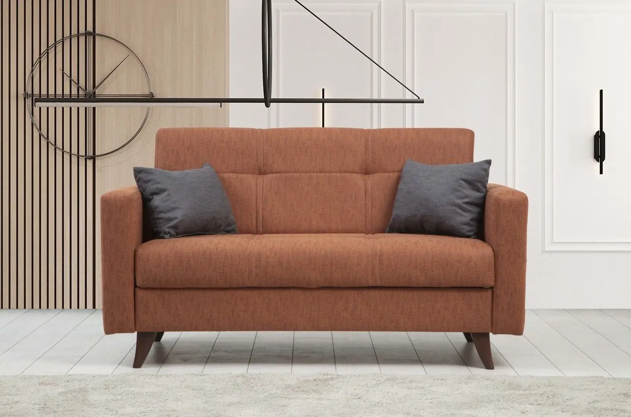Atelier del Sofa Dvosed na razvlačenje Polya 151x86x75cm Bronzani