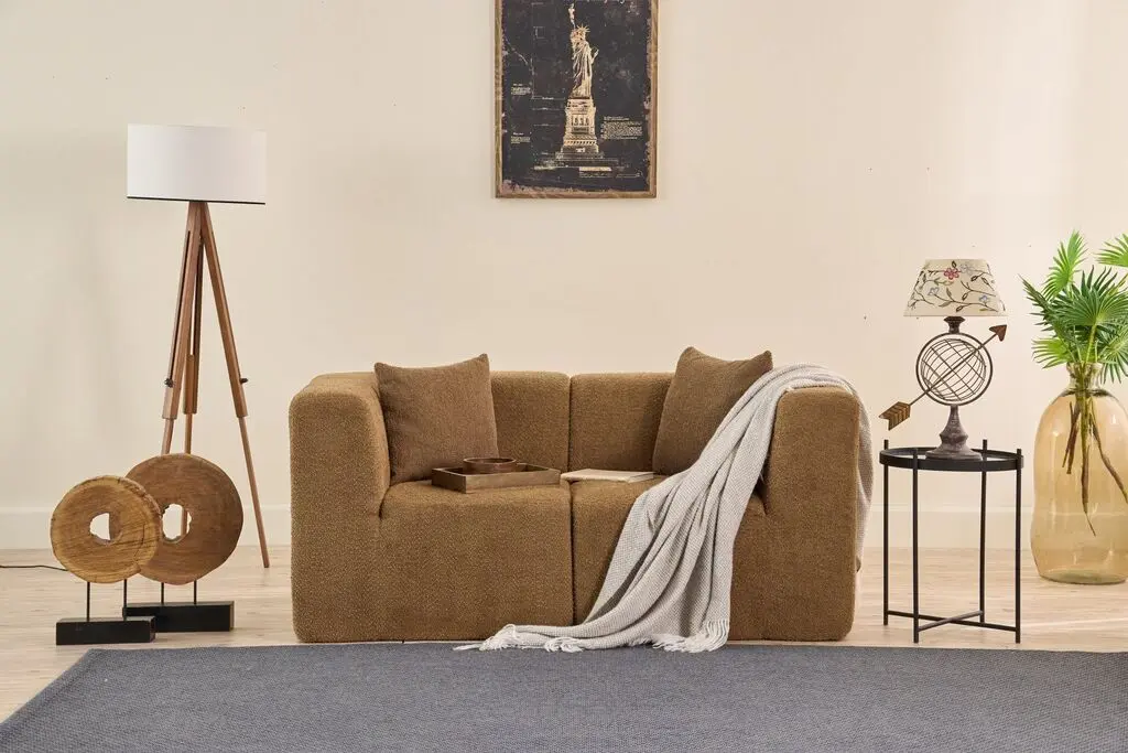 Atelier del Sofa Dvosed Raks, 165x70x85cm, Smeđi