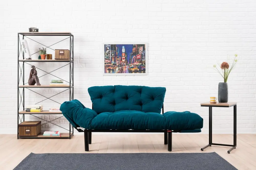 Atelier del Sofa Nitta Sofa, Petrol Blue