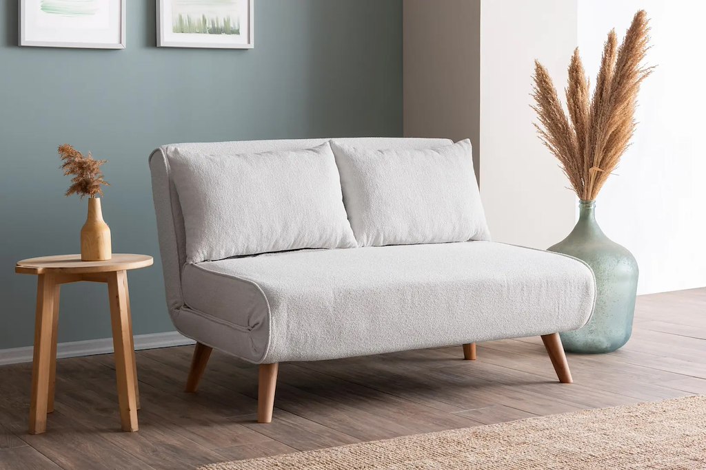 Atelier del Sofa Dvosed na razvlačenje Folde 2 Beli