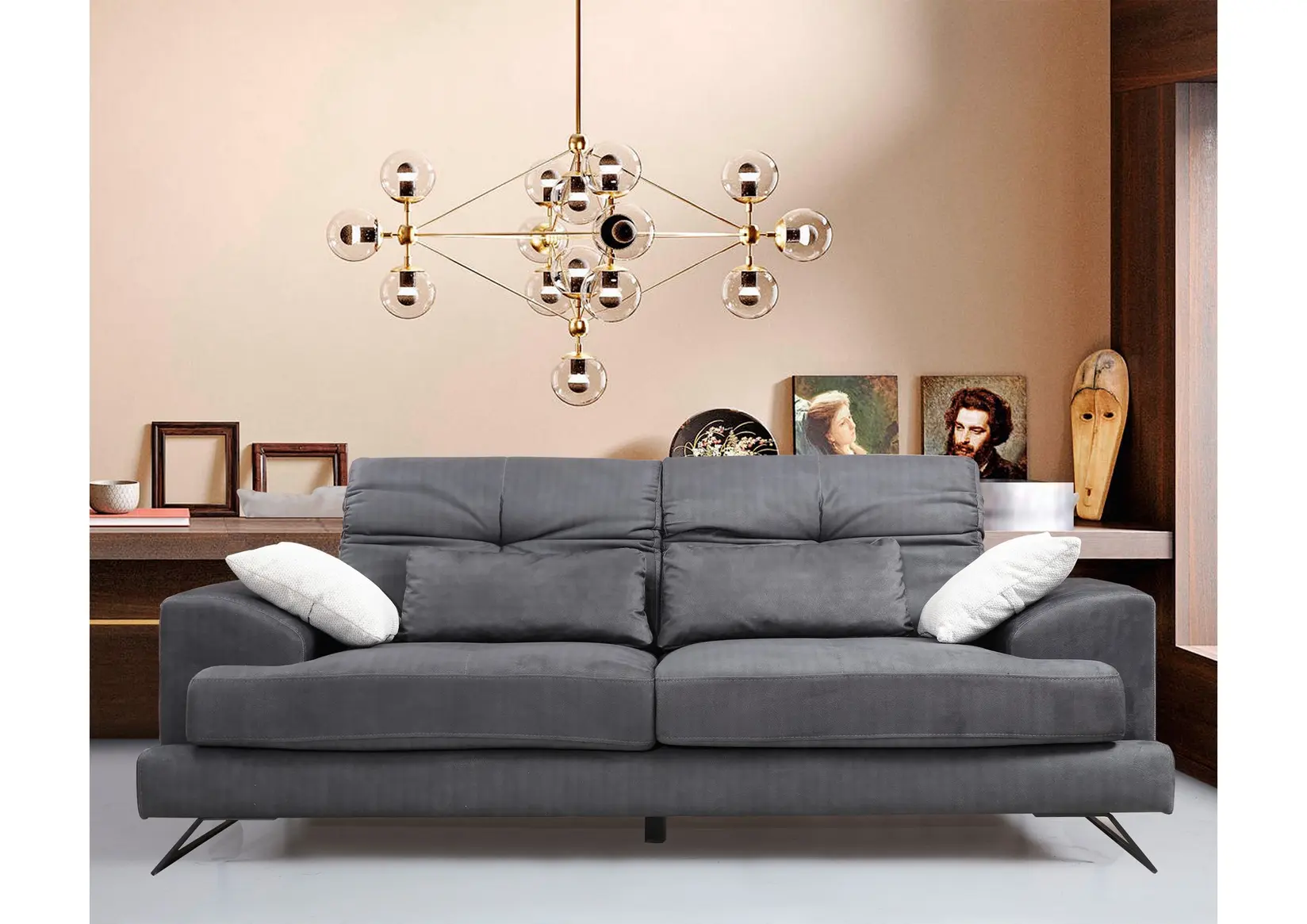 Atelier del Sofa Dvosed Frido 92x79x185cm Antracit