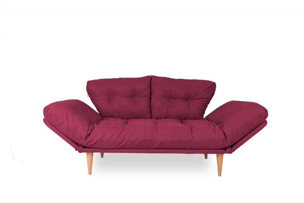 Atelier del Sofa GR105 Nina Daybed Sofa, Tamnocrvena