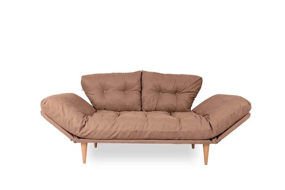 Atelier del Sofa GR102 Nina Daybed Sofa, Svetlobraon