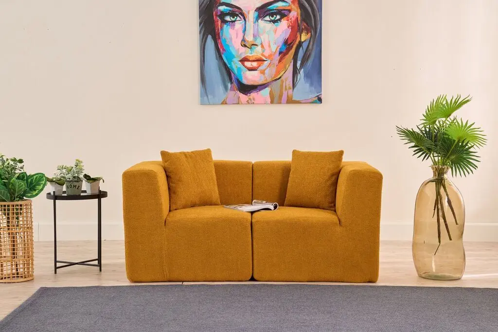 Atelier del Sofa Dvosed Raks, 165x70x85cm, Narandžasta