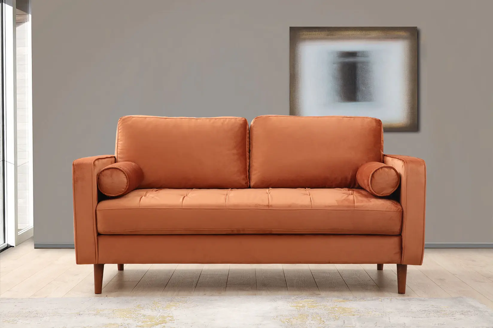 Atelier del Sofa Dvosed Rome 90x70x175cm Narandžasti