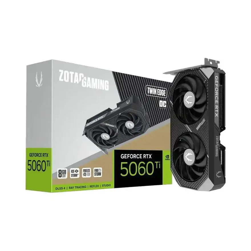 Zotac Grafička kartica GAMING GeForce RTX, 5060 Ti Twin Edge OC, 8GB, DDR7, 128 bit, 3xDP/HDMI
