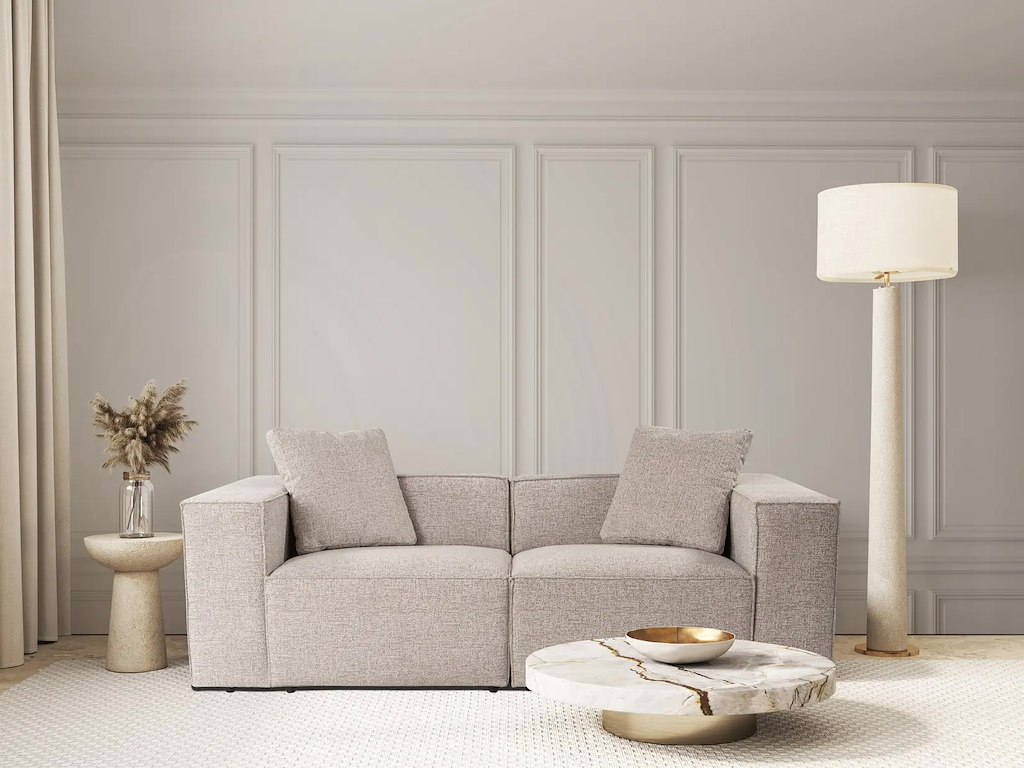 Atelier del Sofa Dvosed Lora 108x65x220cm Sivi