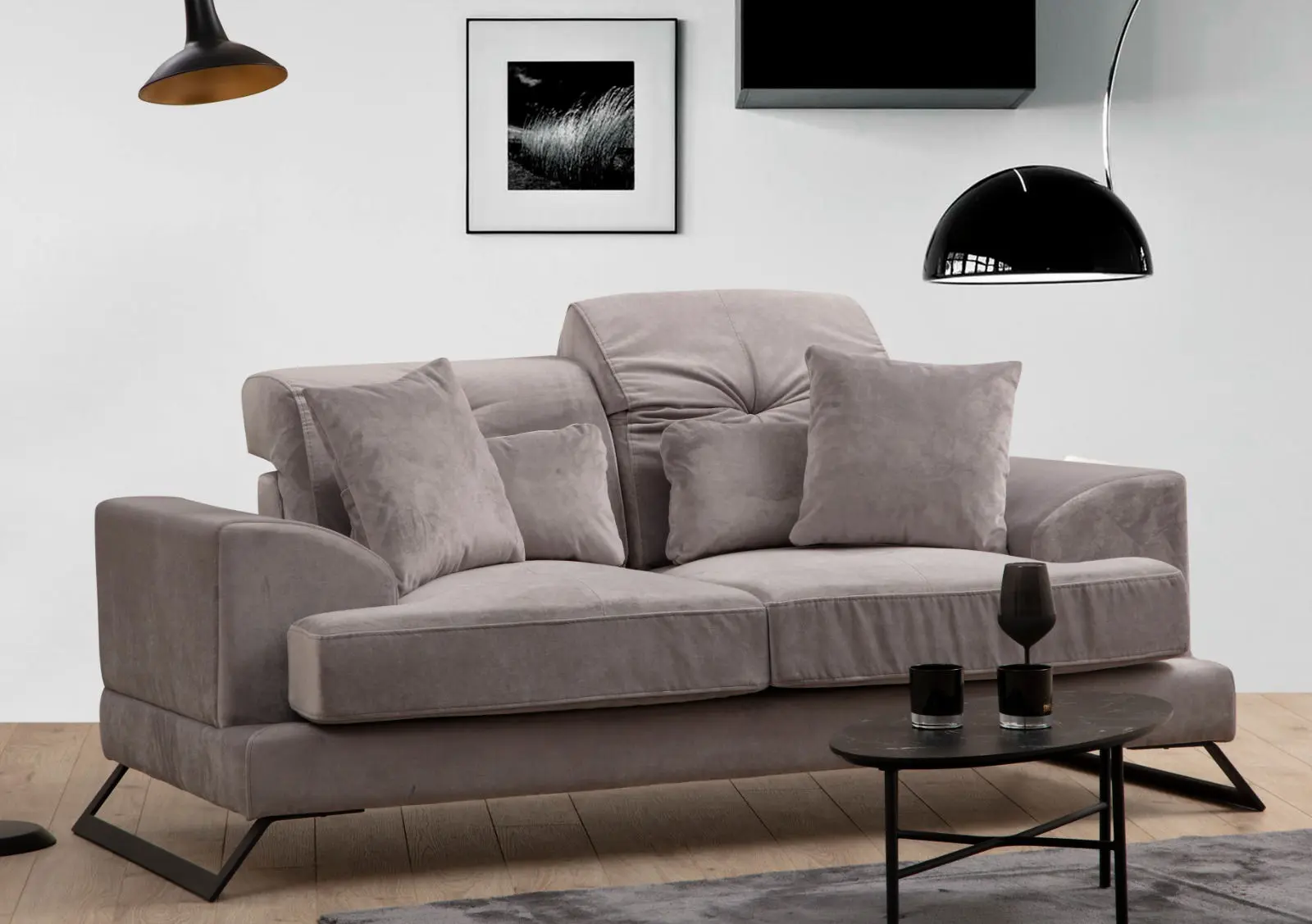 Atelier del Sofa Dvosed Frido Svetlosivi