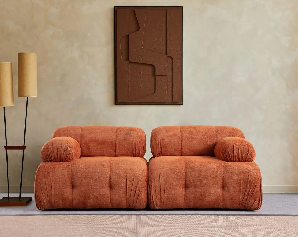 Atelier del Sofa Dvosed Petite 2, 190 x 95 x 75 cm, Narandžasti