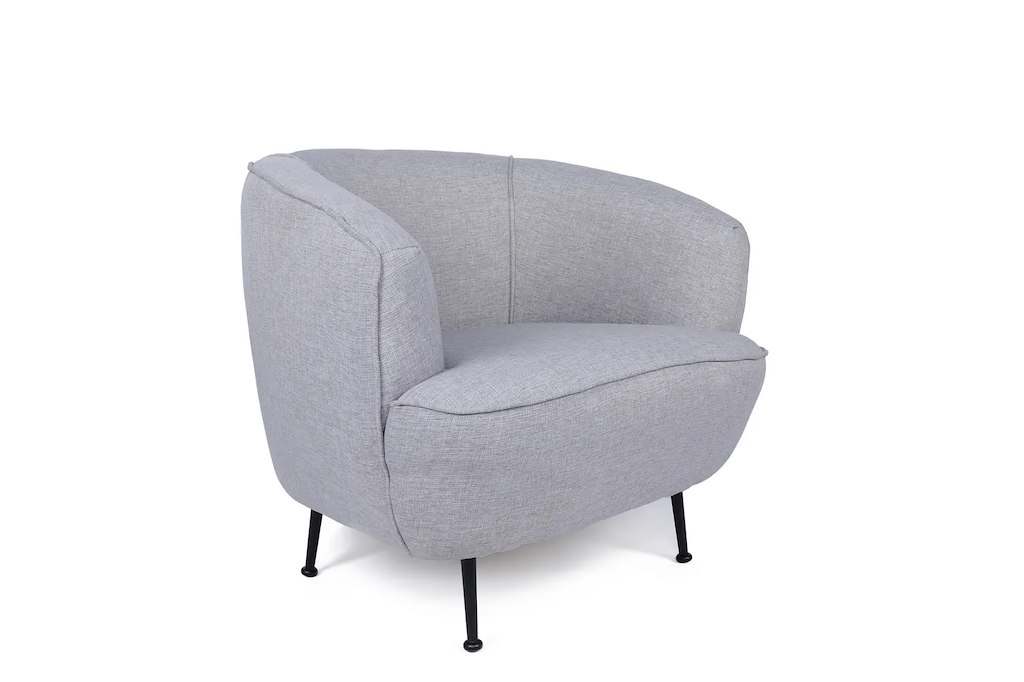Atelier del Sofa Fotelja Piccoli 72x75x83cm Svetlosiva