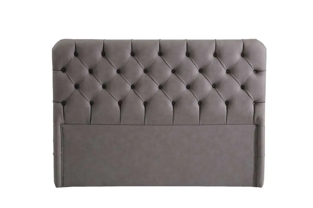 Hanah Home Uzglavlje za krevet Samira, 130x130x12 cm, Sivo