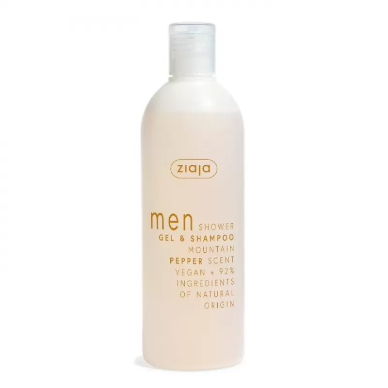 Ziaja Men Gel za tuširanje & Šampon Mountain Pepper – 400 ml