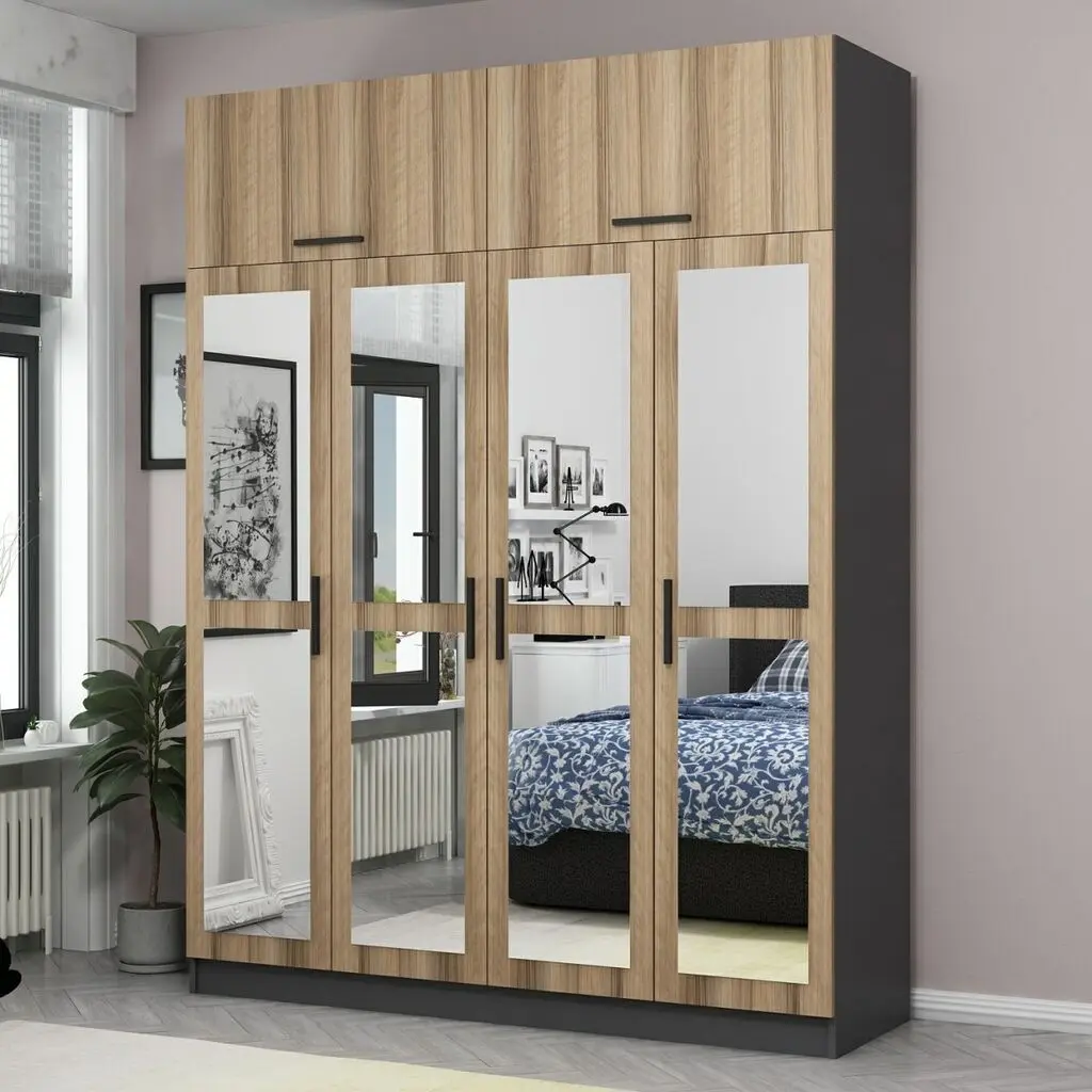 Hanah Home Garderober Kale-5302, 180x255x52 cm, Braon