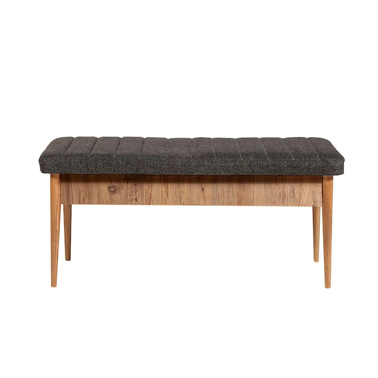 Hanah Home Trpezarijska klupa Vina Bench 110x48x40cm Bež-Antracit