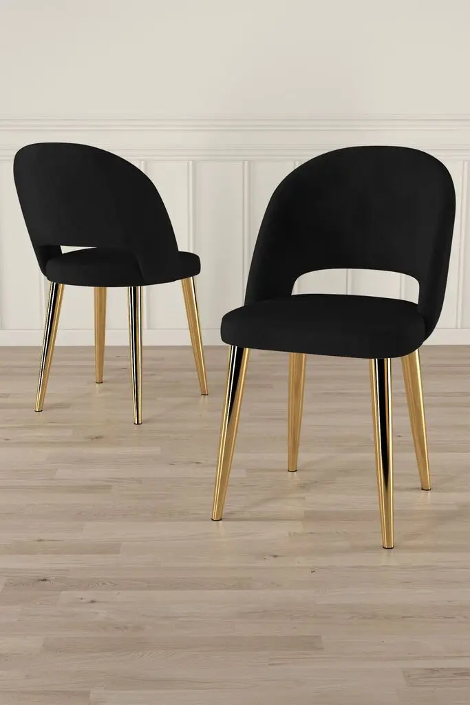 Hanah Home Set stolica Pane, 85x59x98 cm, 4 komada, Crne