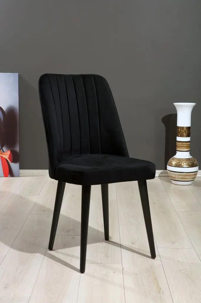 Hanah Home Set 4 trpezarijske stolice Polo Crni