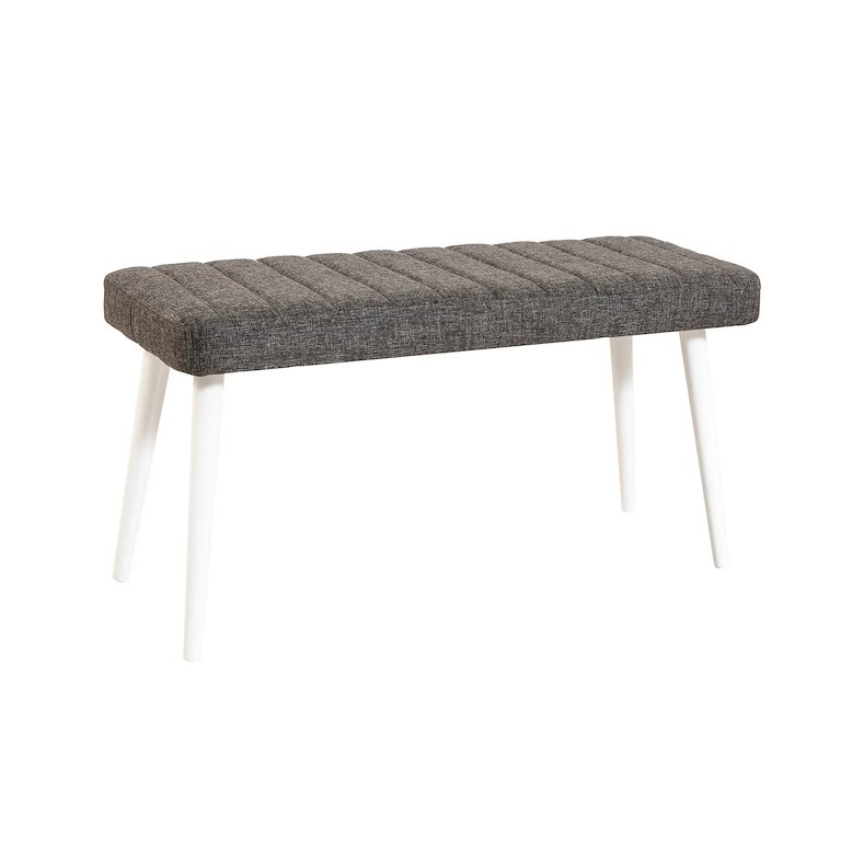 Hanah Home Trpezarijska klupa Stormi Bench 100x39cm Belo-Antracit