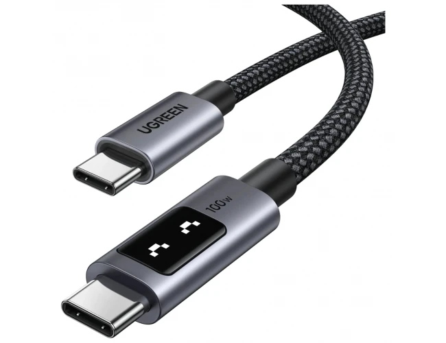 Ugreen (I509) USB C (muški) na USB C (muški) kabl 5A 2m crni