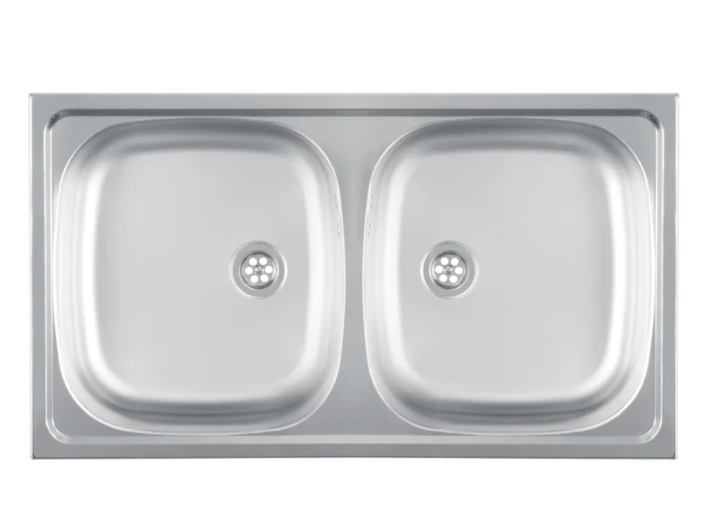 Metalac Luna FLEX 2D Dvodelna sudopera, Inox, fi 60, 770 x 435 mm