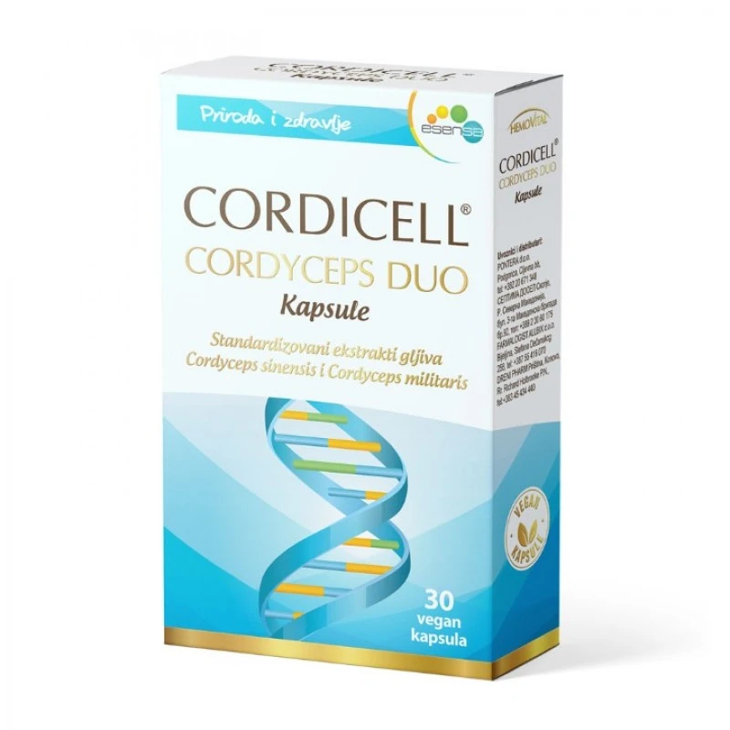 CORDICELL® CORDYCEPS DUO KAPSULE, 30 VEGAN KAPSULA