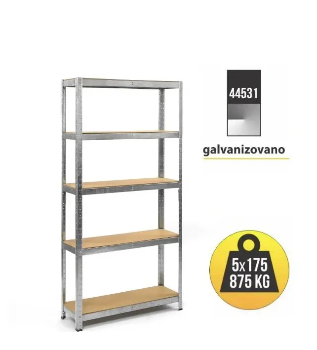 SMART STORAGE Polica, 5x175kg, 180x90x40 cm