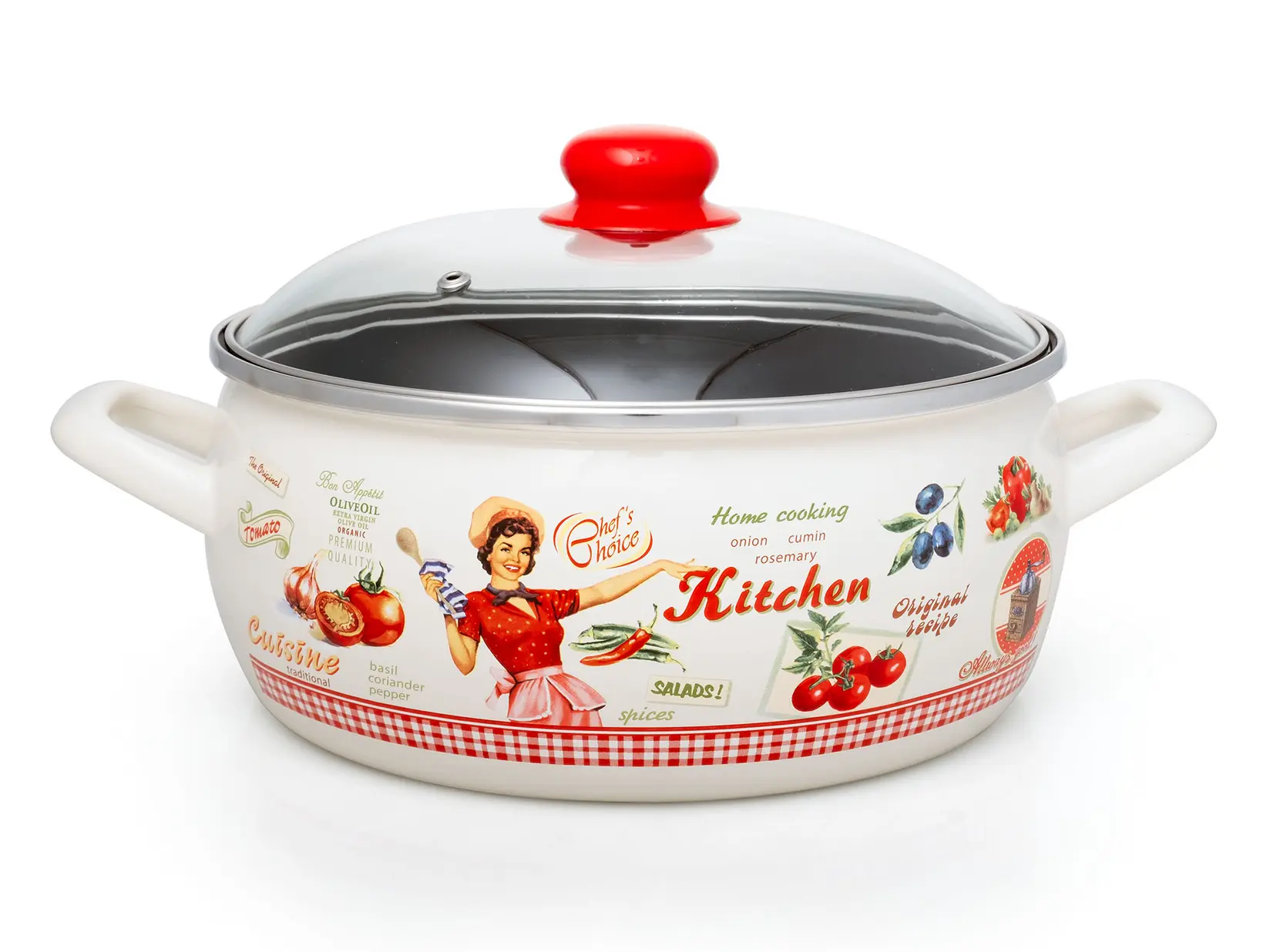 METALAC Plitka šerpa Raspevana kuvarica 24cm/5.3l bež