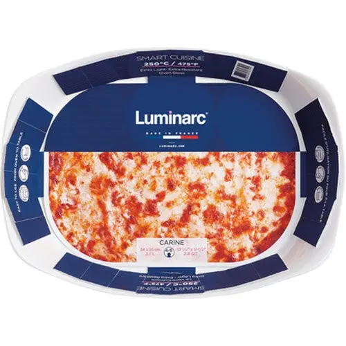 LUMINARC Pekač Smart Cuisine Carine 34x25cm beli