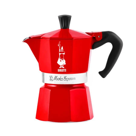 Bialetti Espreso džezva Moka Pot Nutcracker, 360ml, Crvena
