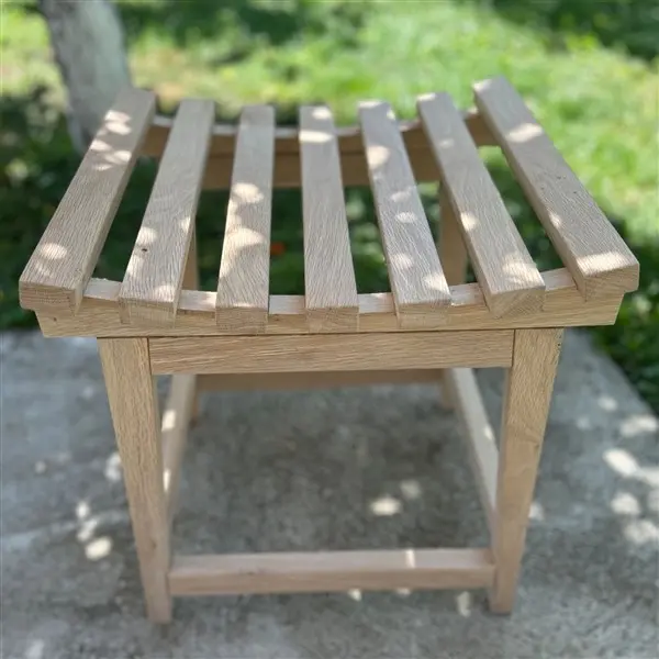 Meda furniture Garden Drvena otoman stolica, Hrast, 45x48 cm