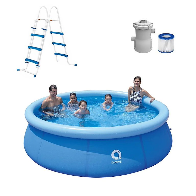 Avenli Ring Pool Set Bazen za dvorište + 1x3 stepenice + Filter pumpa, 6654l, Plavi