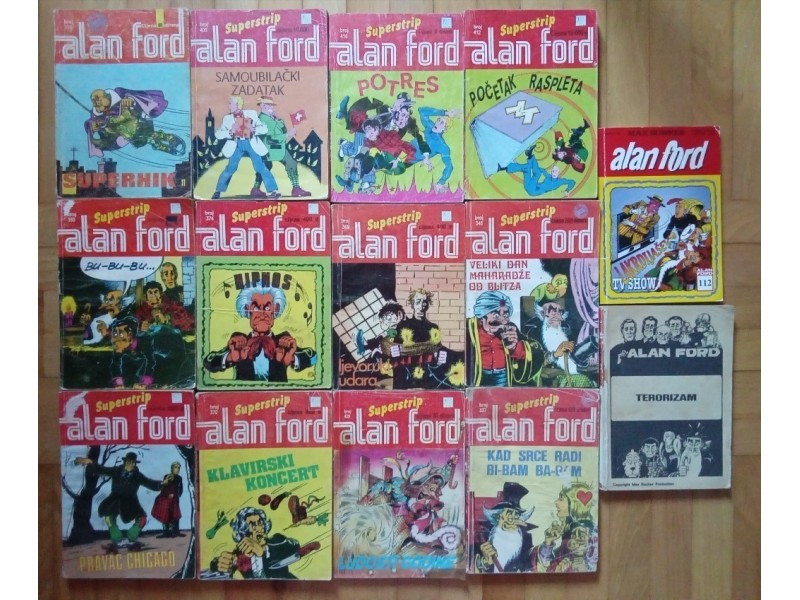 ALAN FORD VELIKI LOT OD 19 BROJA + GRATIS TROBROJ