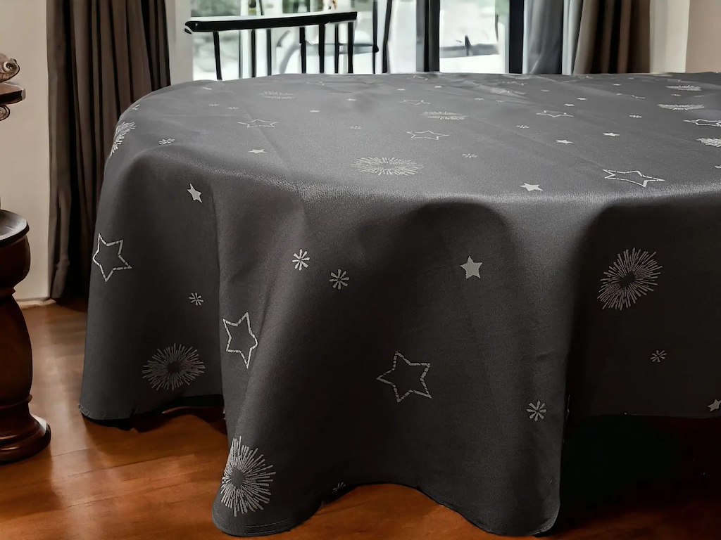 Stolnjak Okrugli 150cm, Tamnosivi