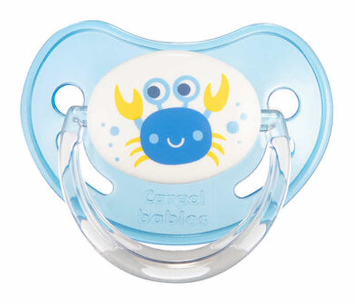 CANPOL BABIES VARALICA ORTHODONTIC SILICONE 0-6M (1 pc) 22/506 LOVE & SEA - BLUE