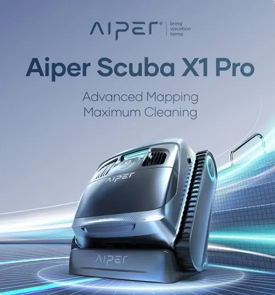 AIPER Robot Scuba X1 Pro Gray EU do 200m2 (20m dužine)