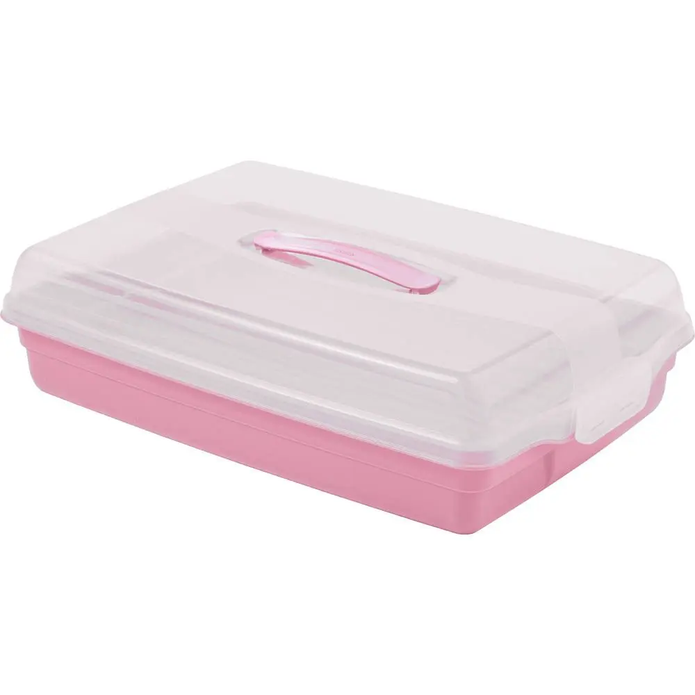 CURVER Kutija za tortu sa poslužavnikom roze