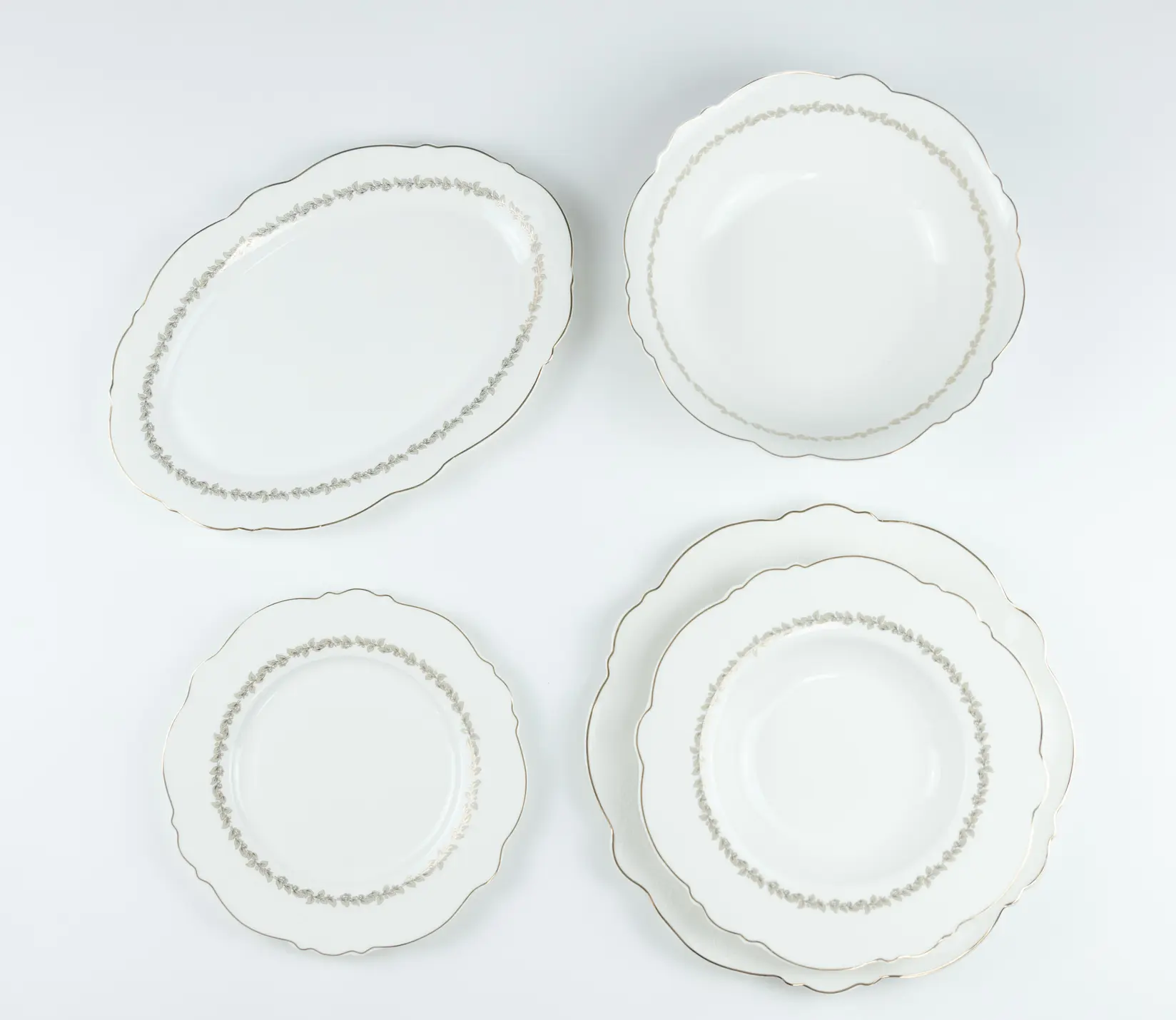 AMC HOME Set za ručavanje Doulton, 20 elemenata, Bela