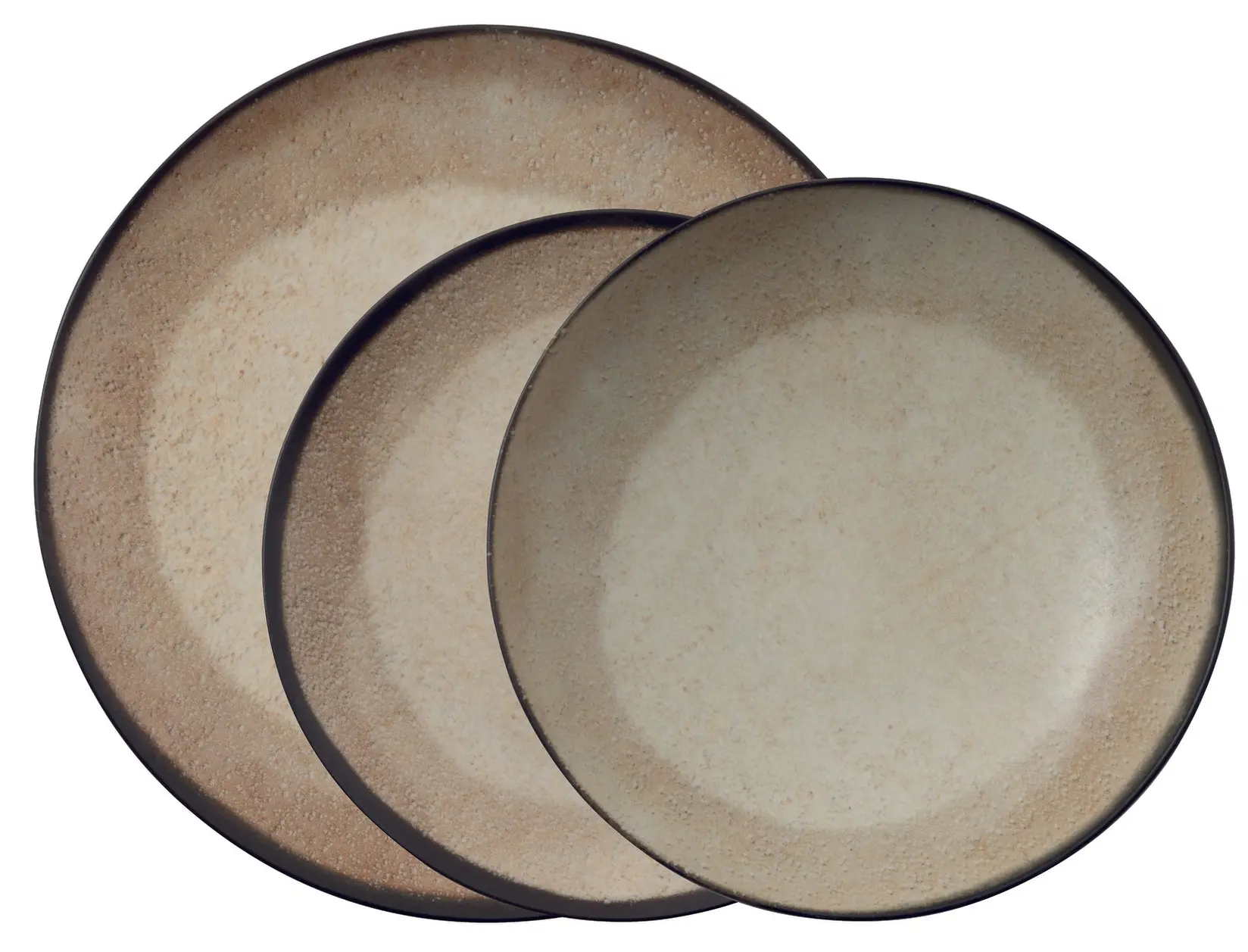 ARTHUR KRUPP Set Tanjira Shade Matt Earth Stoneware, 12 komada