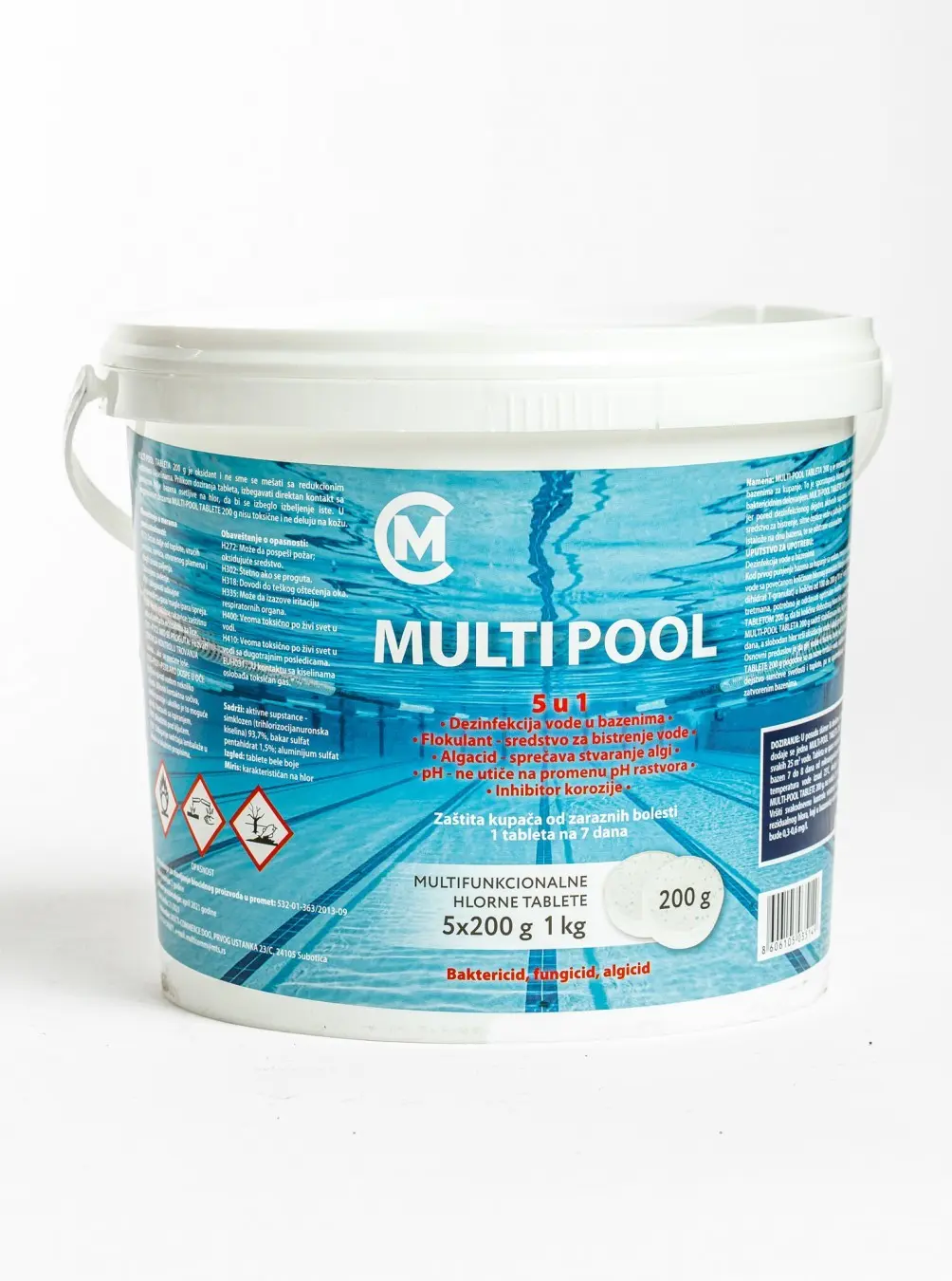Multi pool Tablete za bazen 5 u 1, 200g, 1kg