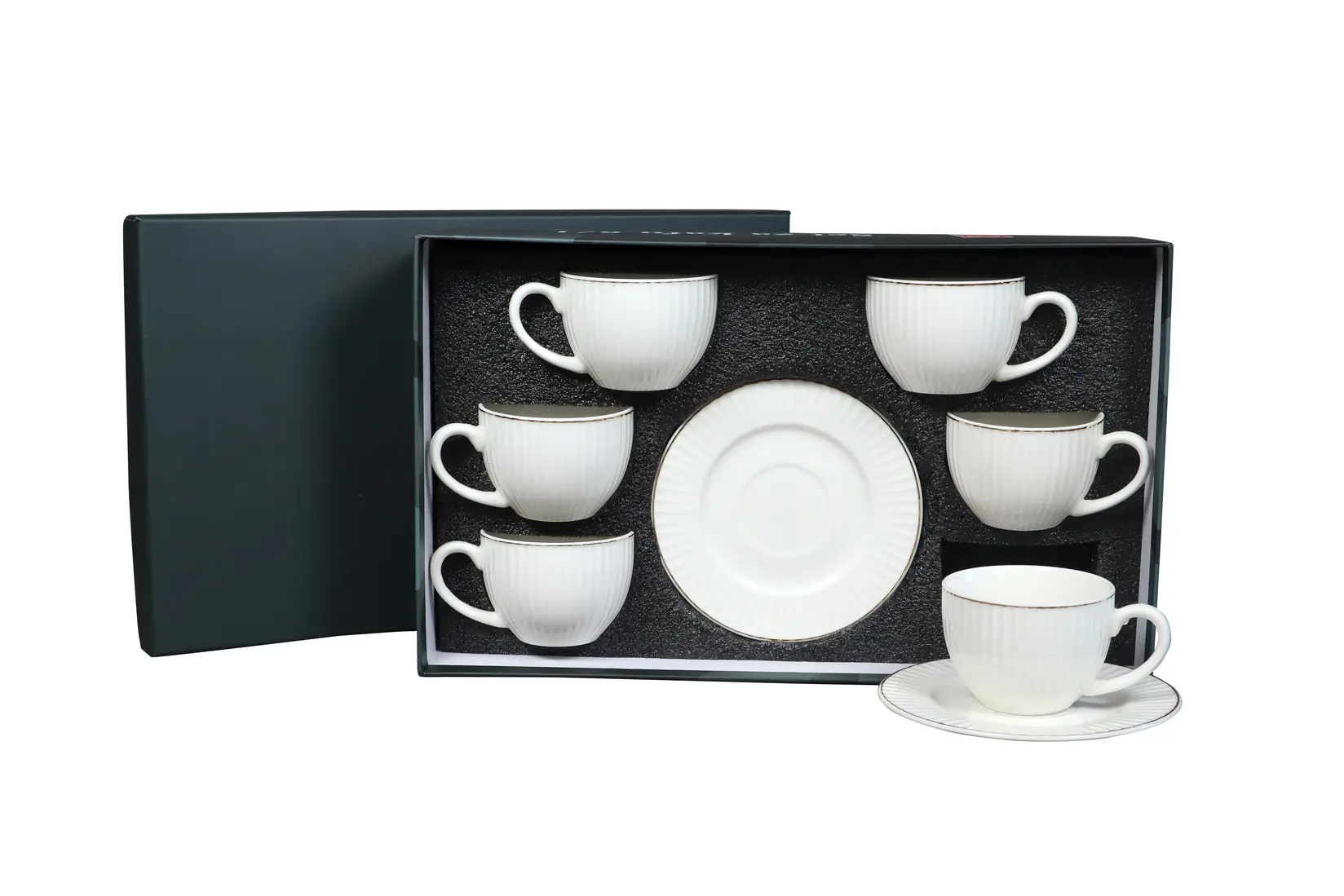 Sigma Set šolja za kafu, porcelan, 90ml 6/1 (Gld) YK90-EMB-8980