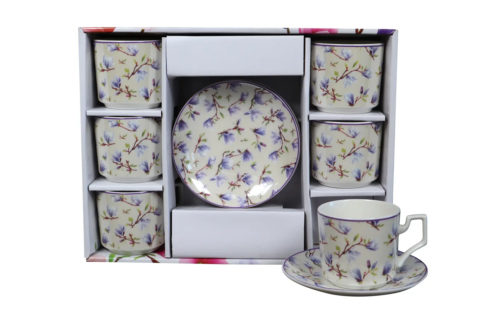 Sigma Set šolja za kafu, porcelan, 160ml 6/1 (Lust/Lj) YK160-ZY-9000