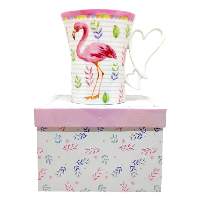 Keramička šolja Flamingo K8088, Roze